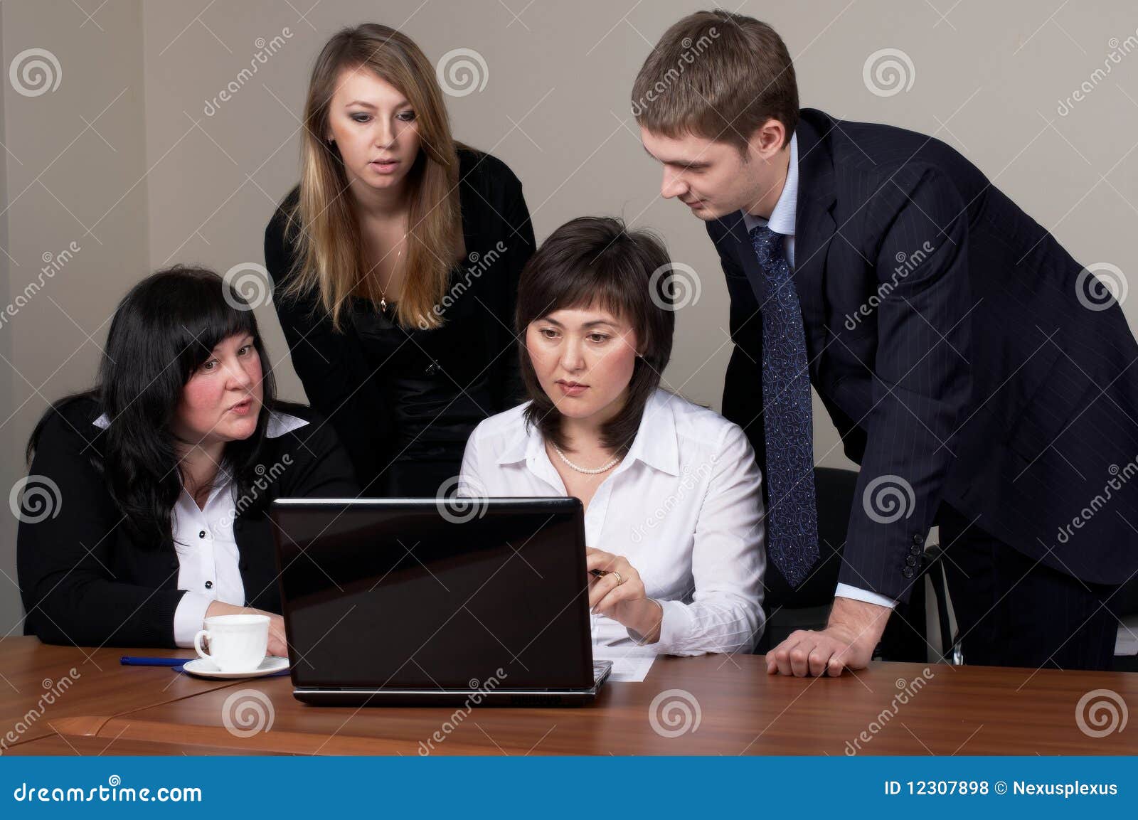 Business team in office stock photo. Image of people - 12307898