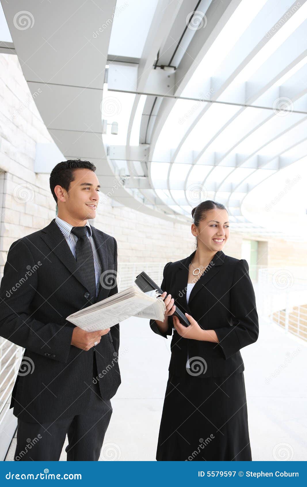 Business Team at Office Building Stock Image - Image of office, meeting ...