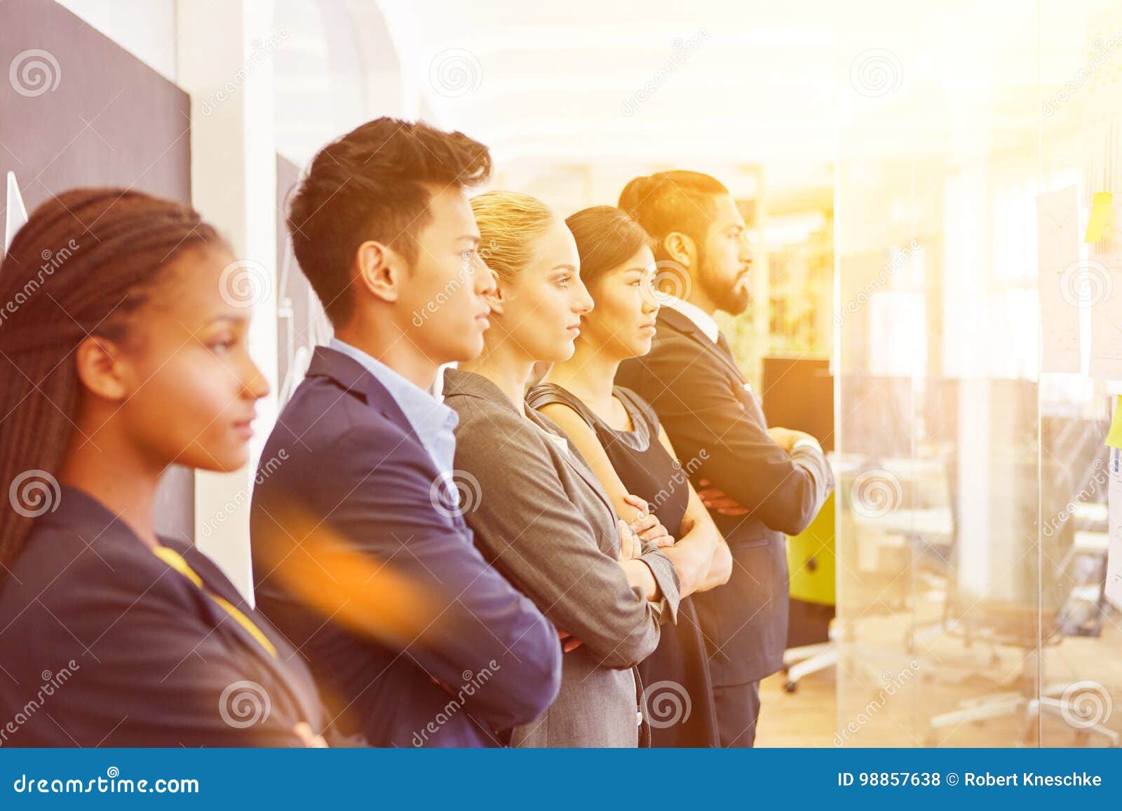 Business Team in Office Looking To the Future Stock Photo - Image of ...
