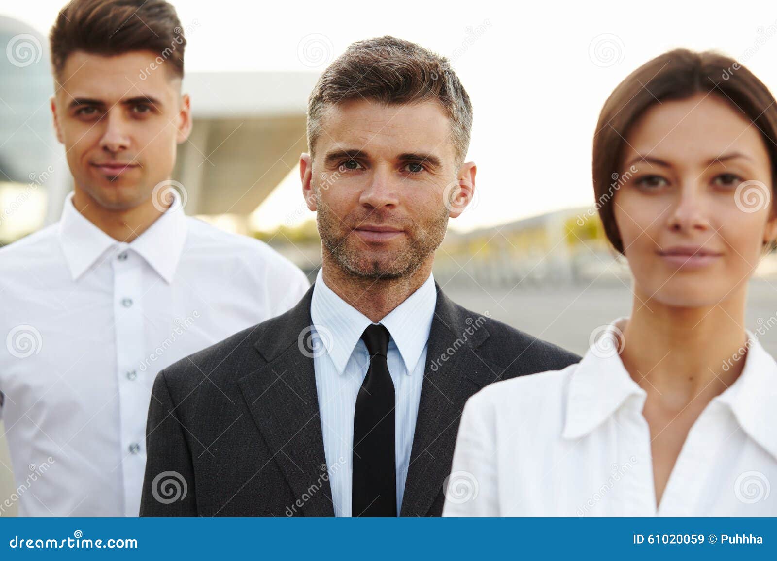 Business Team Outside Office. People. Stock Image - Image of successful ...