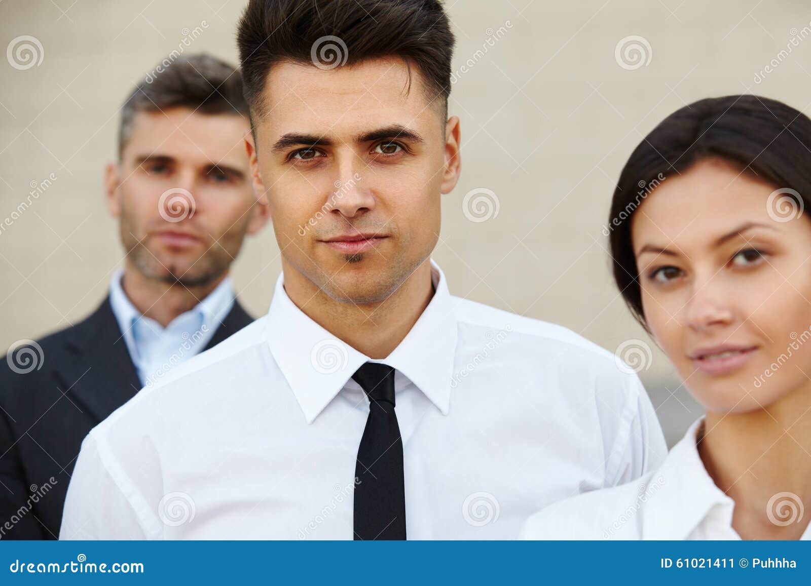 Business Team Outside Office. People. Stock Image - Image of outside ...