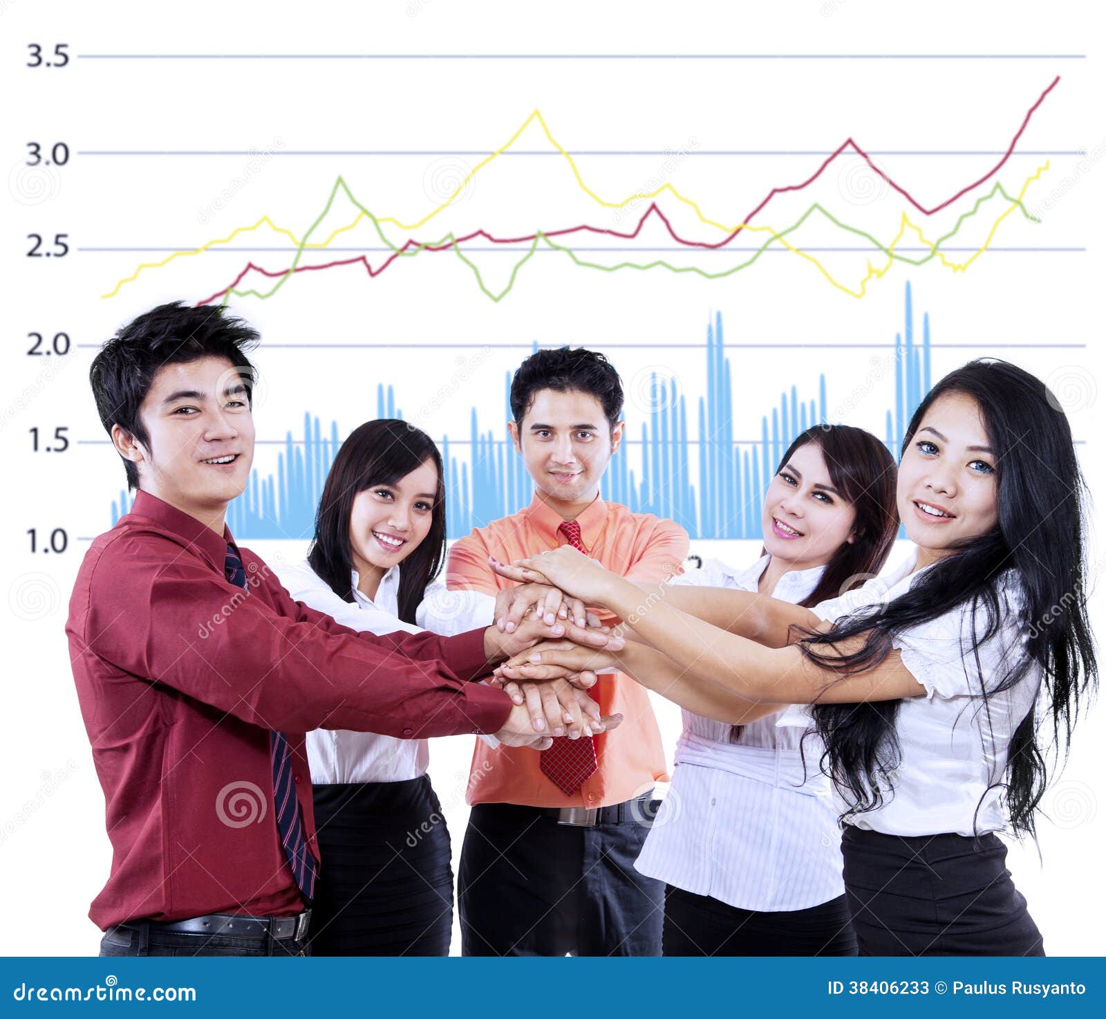 Business Team Overlapping Hands Stock Image - Image of indonesian ...