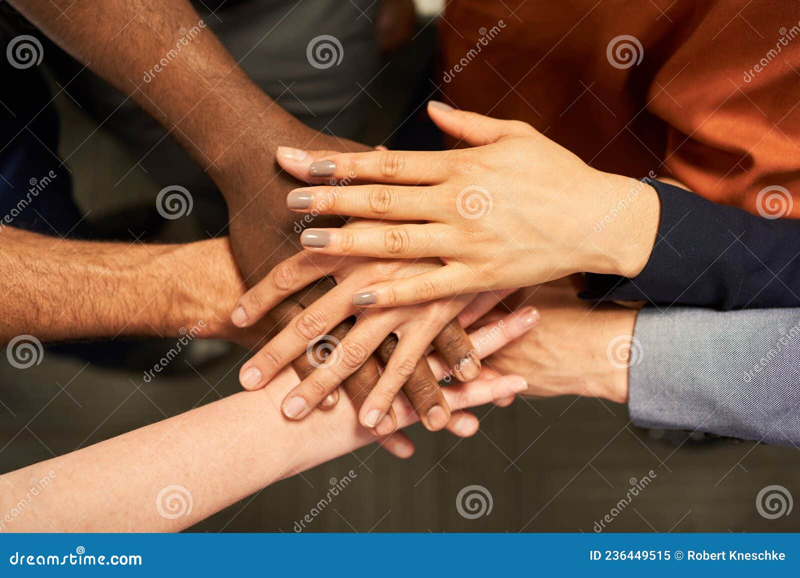 Business Team People Stacking Hands for Team Building Stock Image ...
