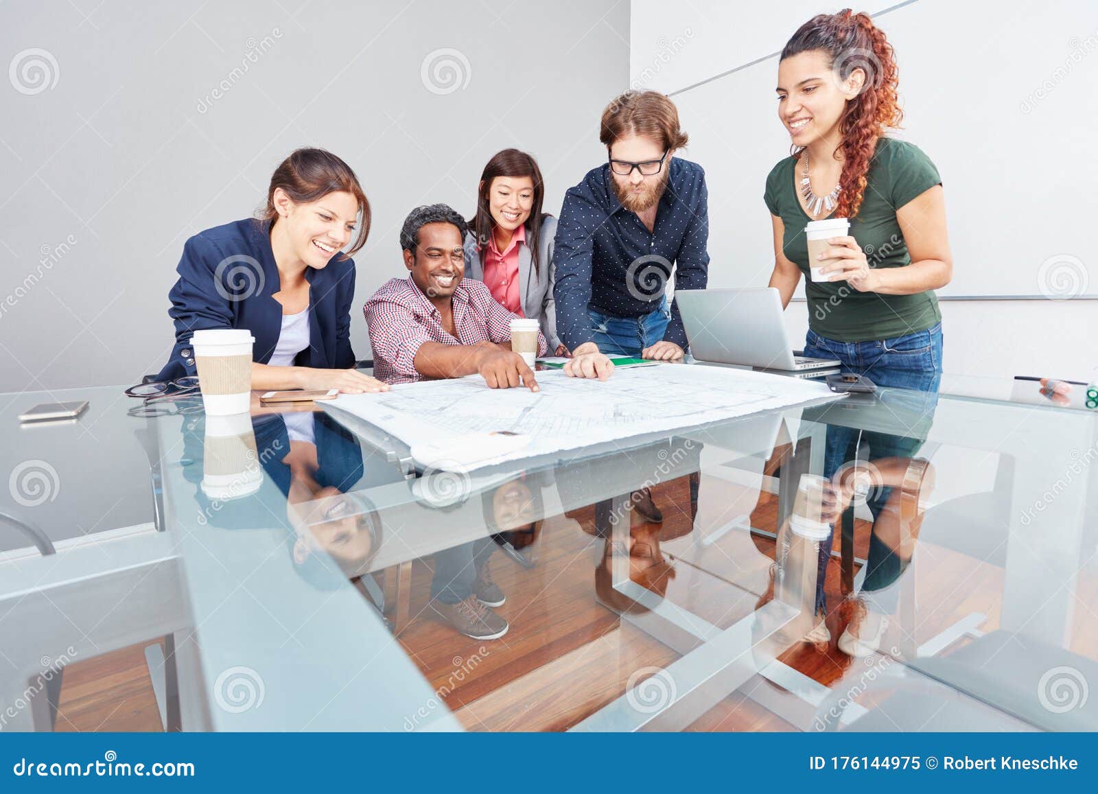Business Team with Project Planning in the Office Stock Image - Image ...