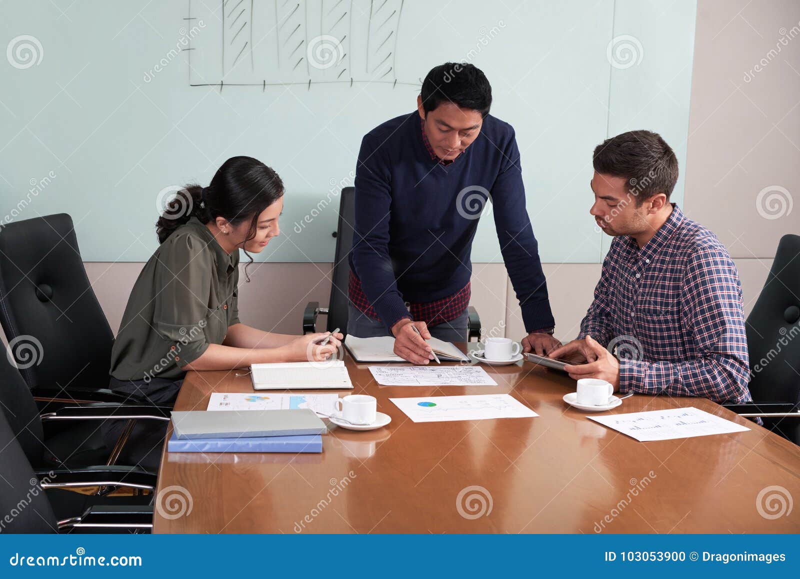 Discussing Development Strategy Stock Photo - Image of planning ...