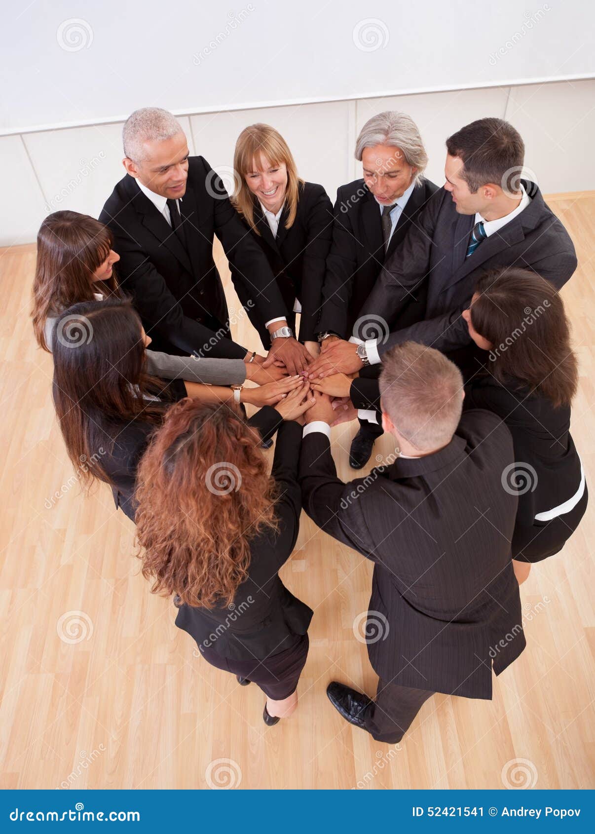 Business Team Pledging Their Support Stock Image - Image of female ...