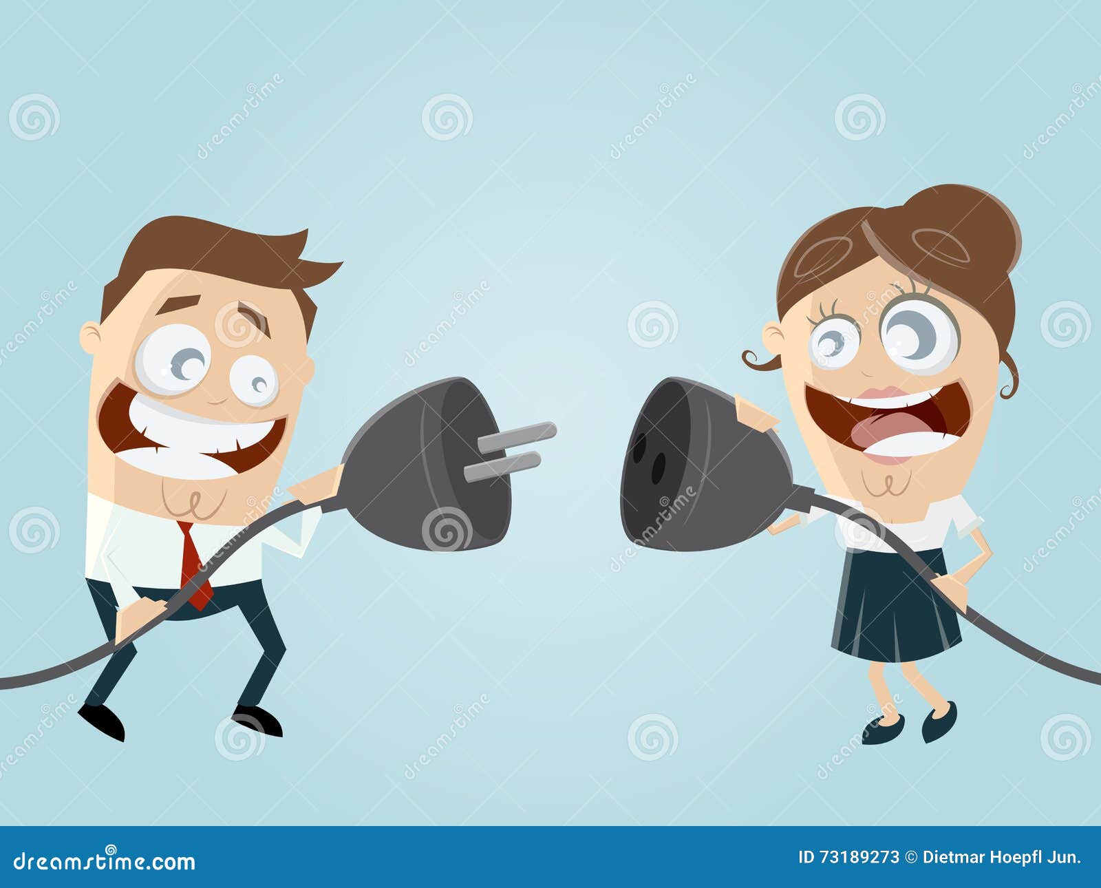 Business Team Plugging Together Stock Vector - Illustration of plug ...