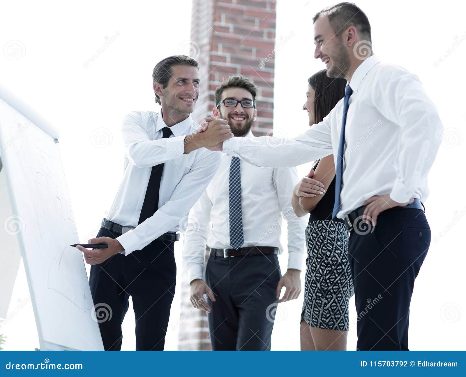 Business Team during the Preparation of the Preparation of a New ...