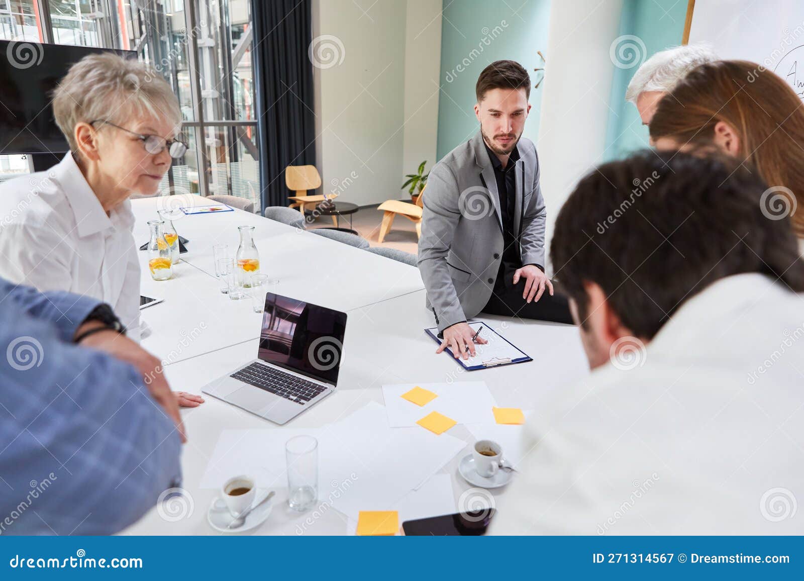 Business Team in Project and Strategy Planning Stock Image - Image of ...