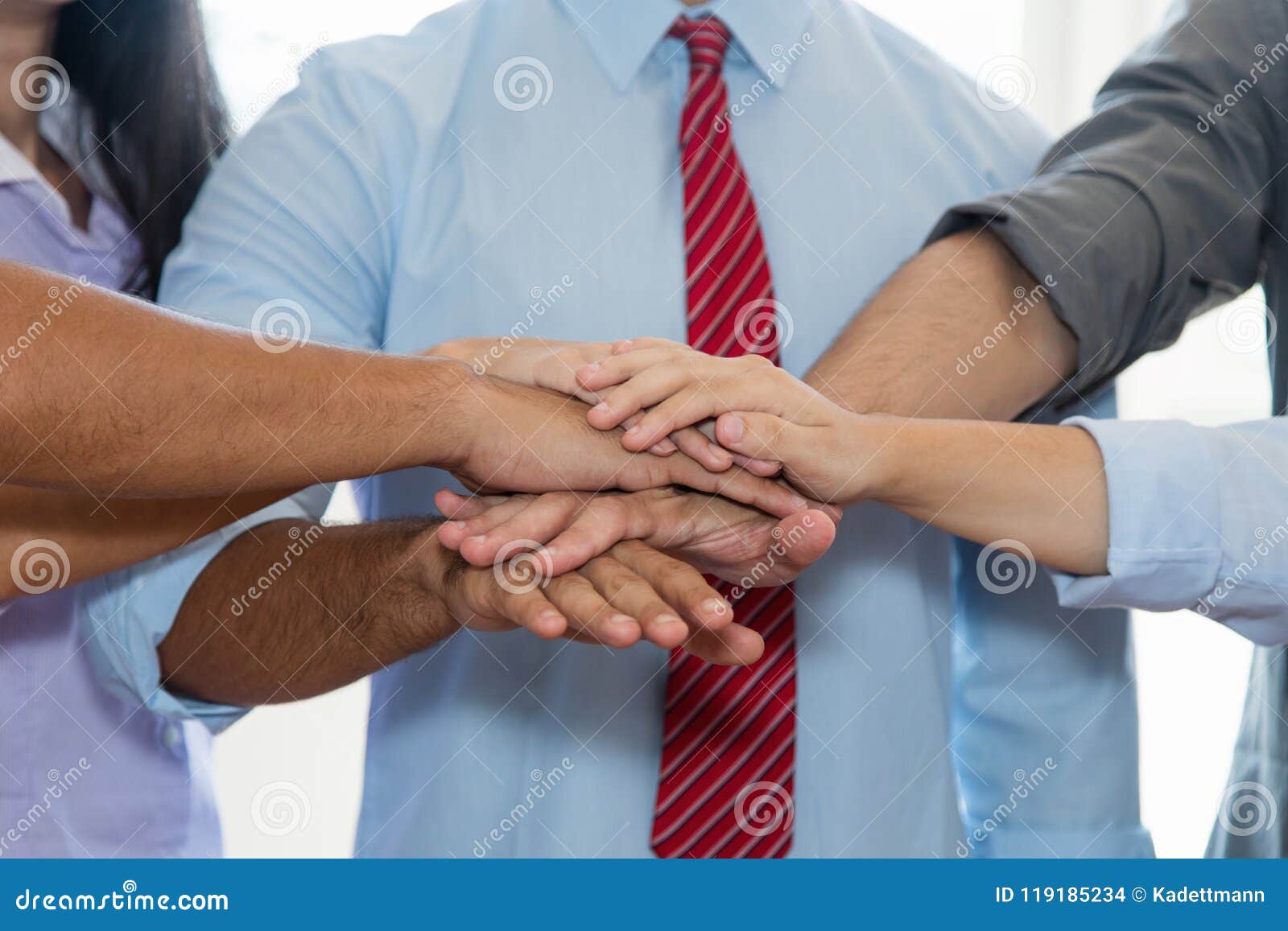 Business Team Put Hands Together Stock Photo - Image of meeting, people ...