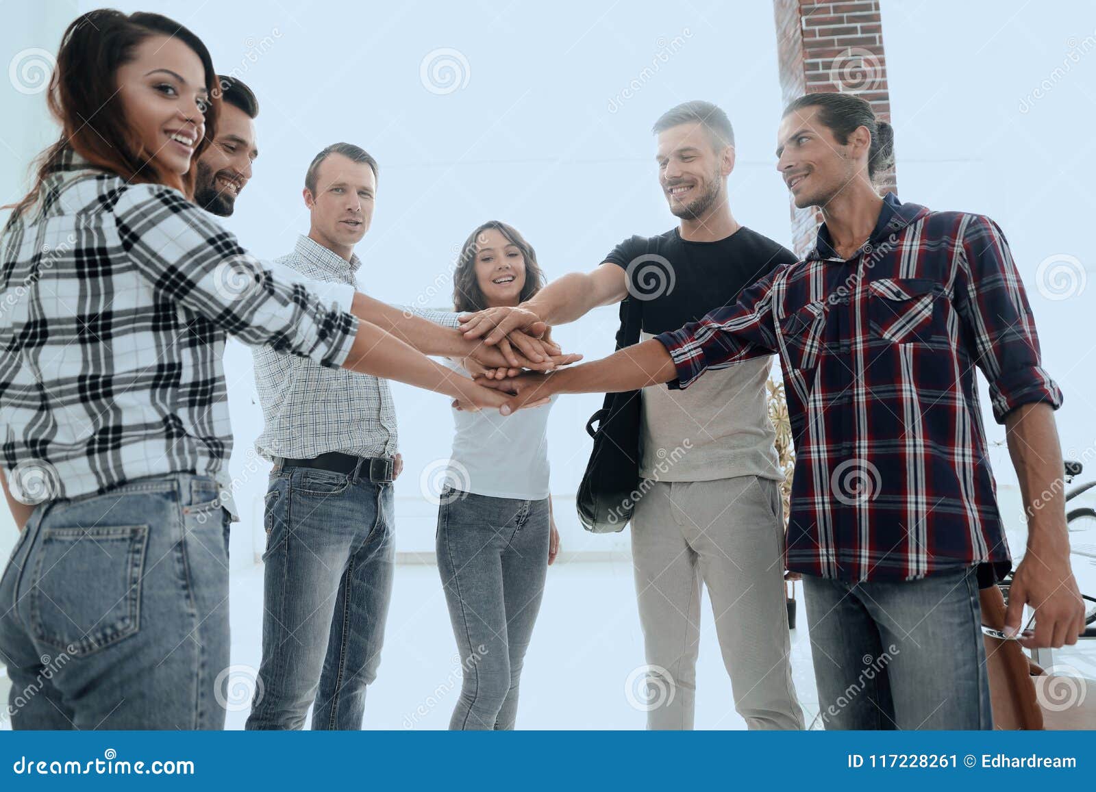 Business Team Putting Their Hands Together Stock Image - Image of ...