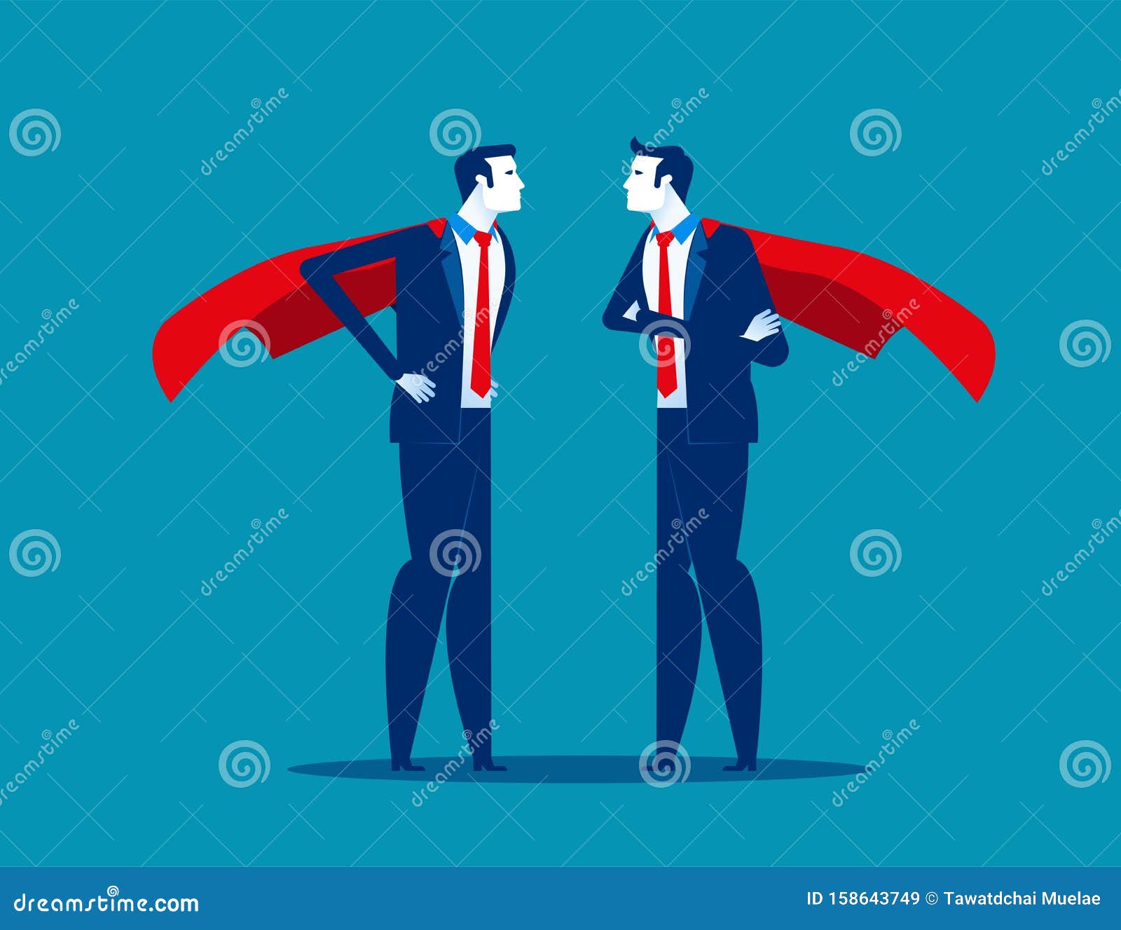 Business Team with Ready To Work. Concept Business Vector Illustration ...