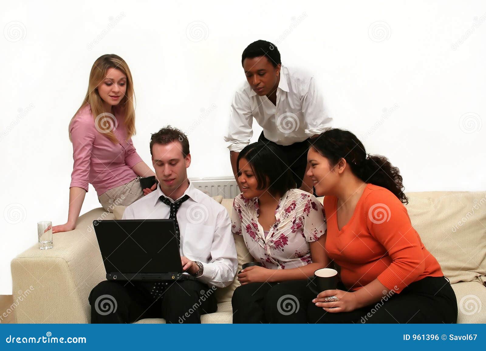Business Team - Relaxed Meeting Stock Photo - Image of goodlooking ...