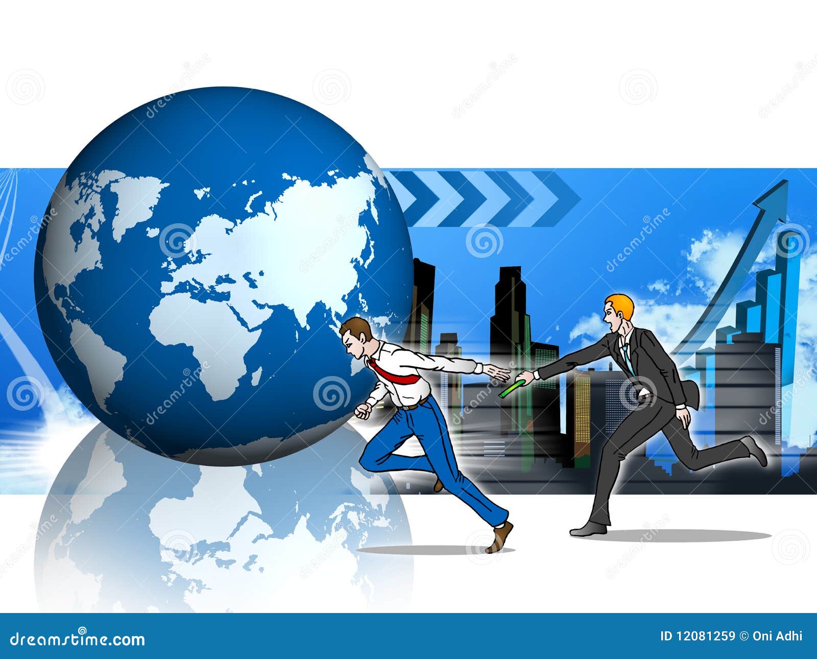 Team Relay Vector Illustration | CartoonDealer.com #46181612