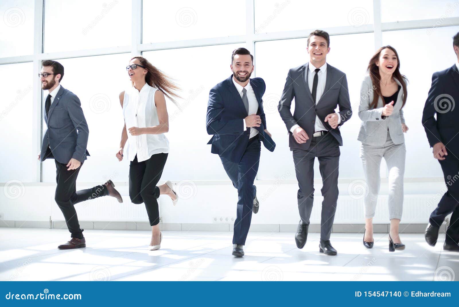 Business Team Running Together Stock Photo - Image of concepts, race ...