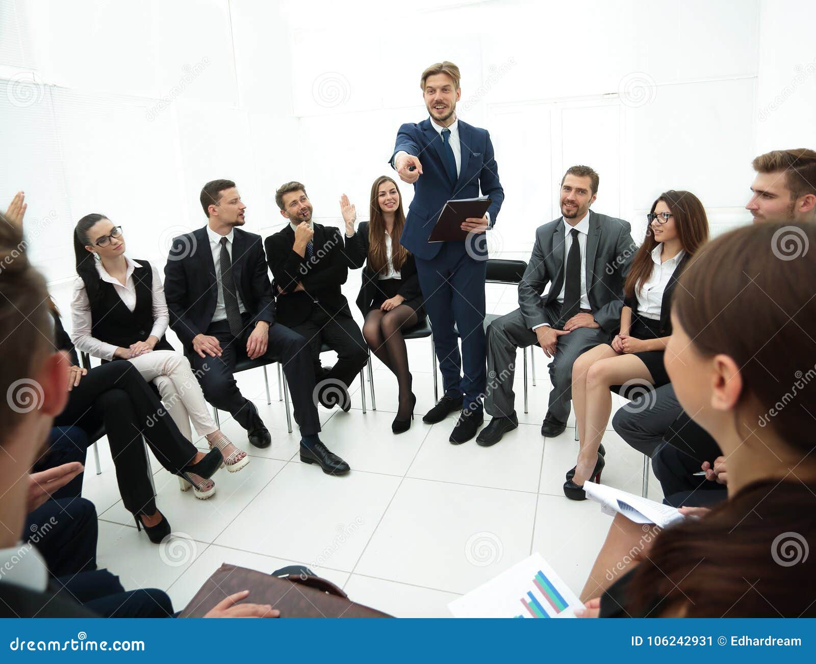 Business Team at the Session on Team Building. Stock Image - Image of ...