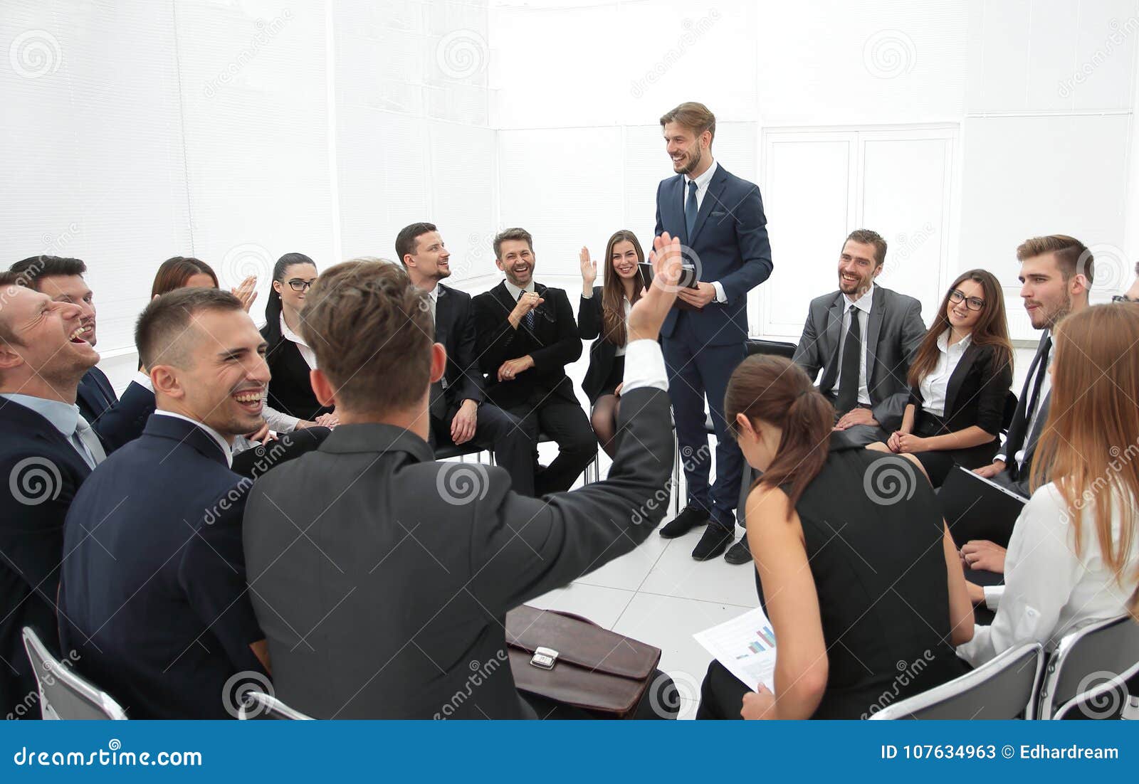 Business Team at the Session on Team Building. Stock Image - Image of ...