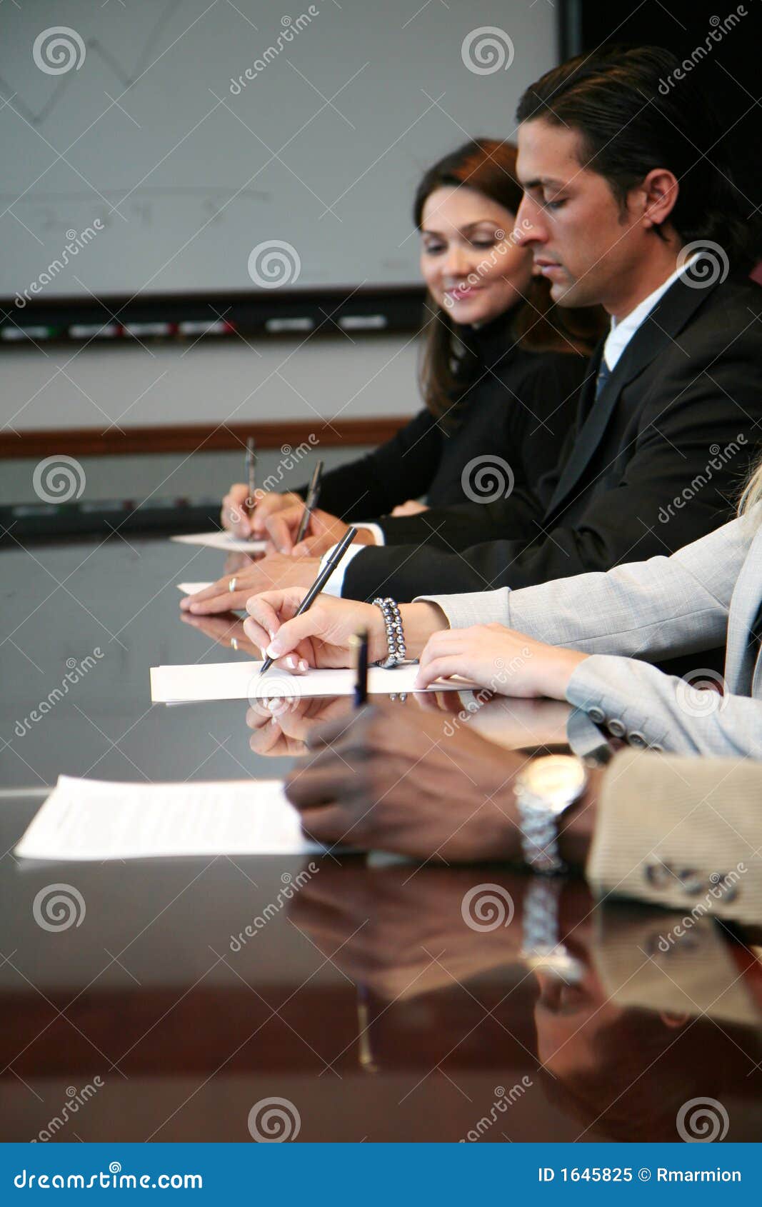 Business Team Signing Contracts Stock Image - Image of coworkers ...