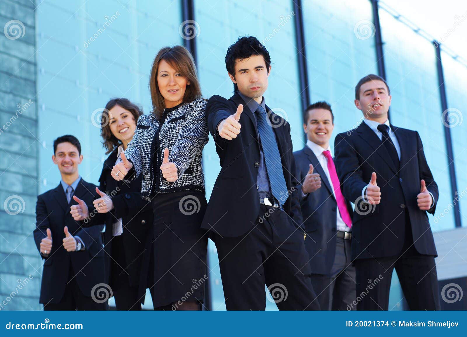 A Business Team Of Six Persons In Formal Clothes Stock Images - Image ...