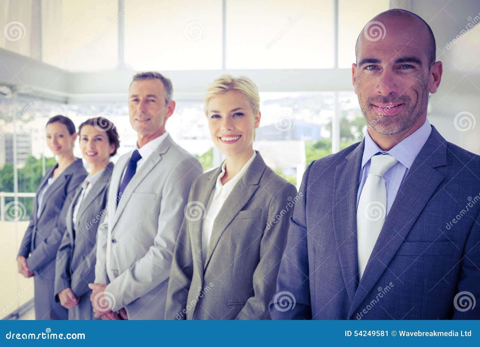 Business Team Smiling at the Camera Stock Image - Image of adult ...