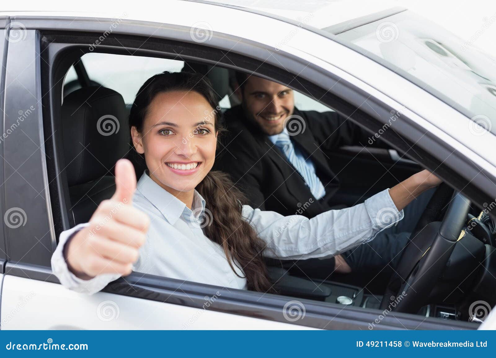 Business Team Smiling and Driving Stock Photo - Image of staff ...