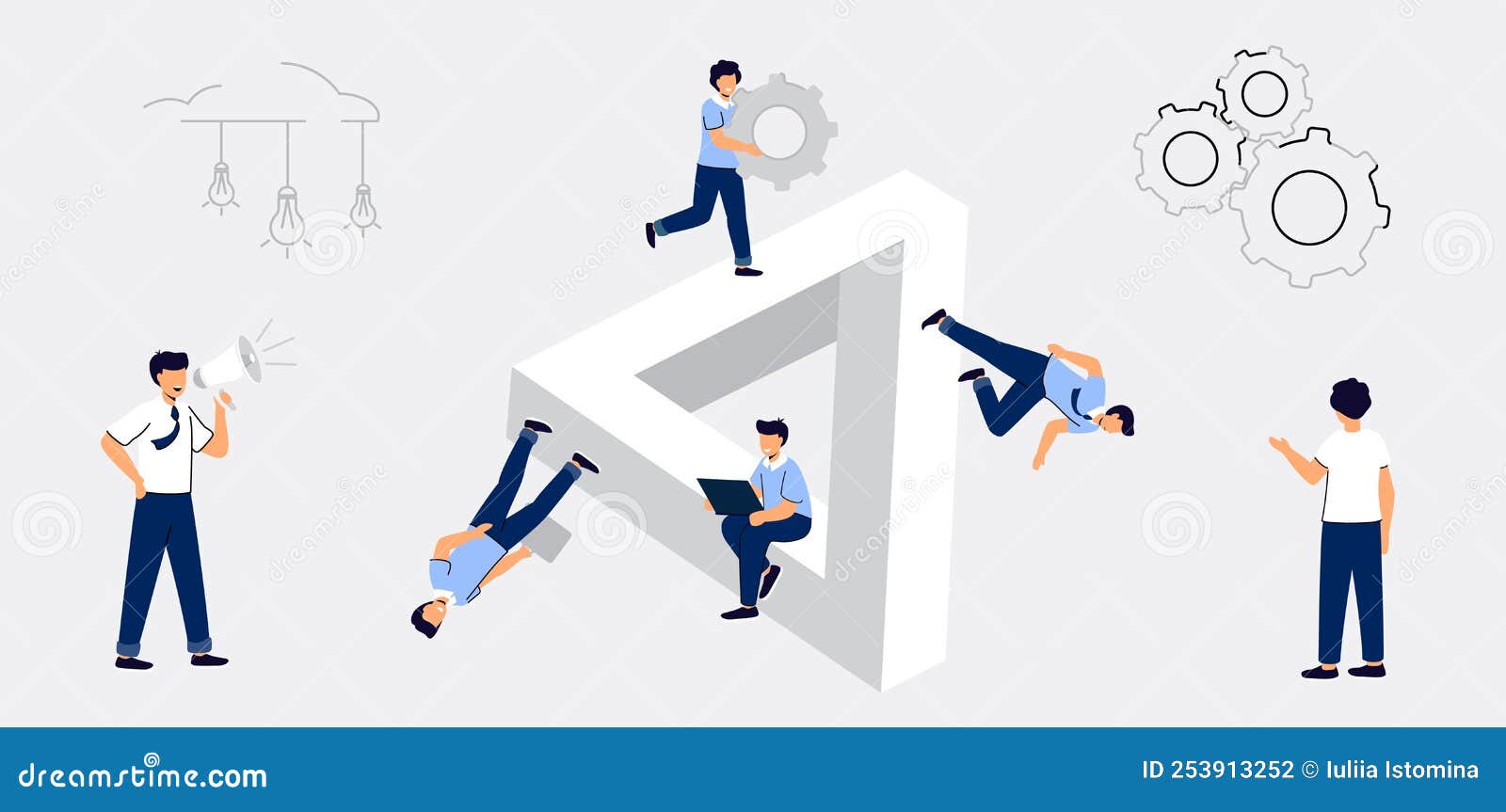 Business Team Solution Agile Development Decisions Methodology Stock ...