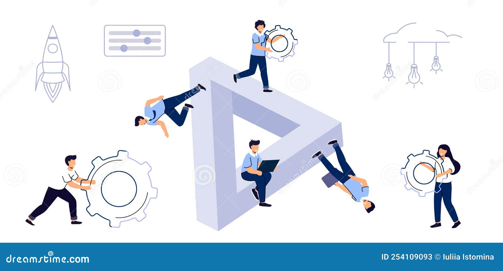 Business Team Solution Agile Development Decisions Methodology Stock ...