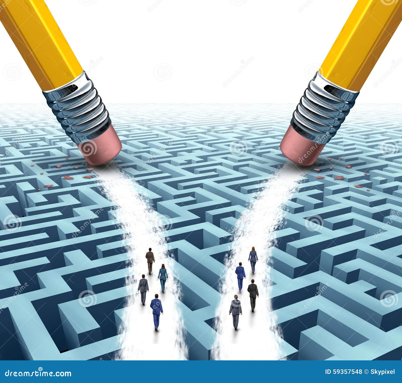 Business Team Solution Choice Stock Illustration - Illustration of ...