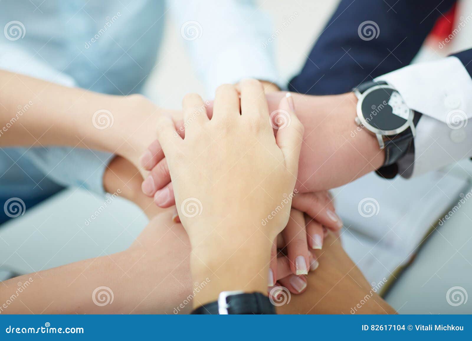 Business team stack hands. stock photo. Image of cooperation - 82617104