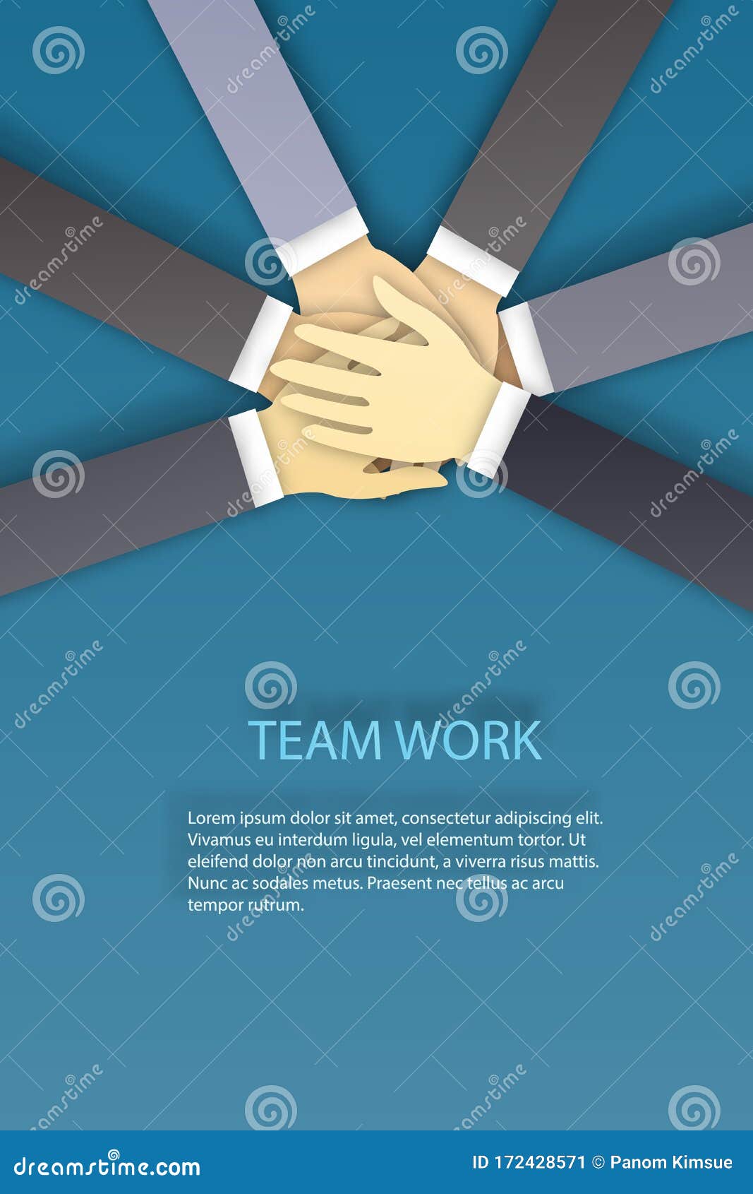 Business Team Stack Their Hands Together People Joining for Cooperation ...