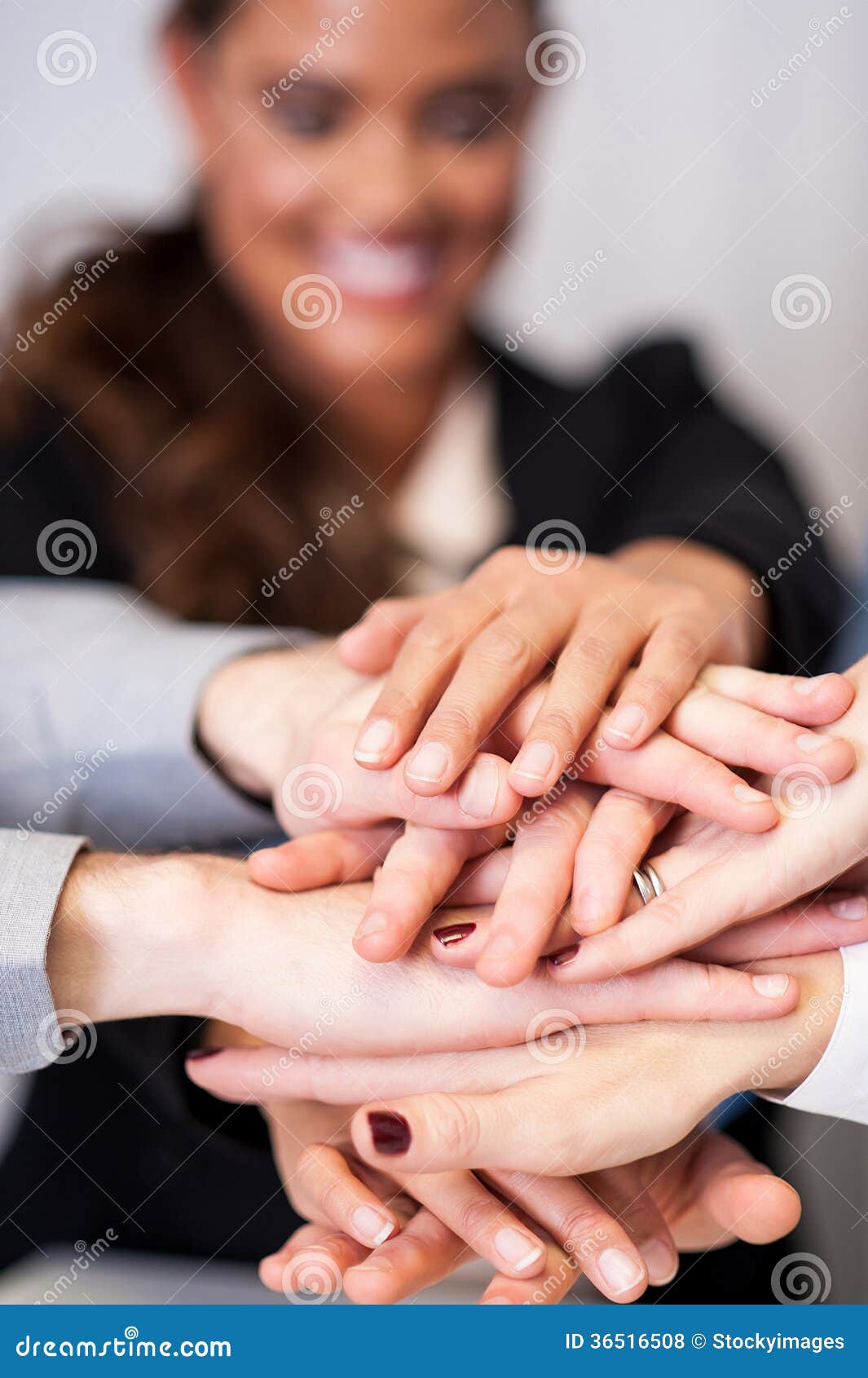 Business Team Stacking Hands Stock Photo - Image of aspirations, race ...