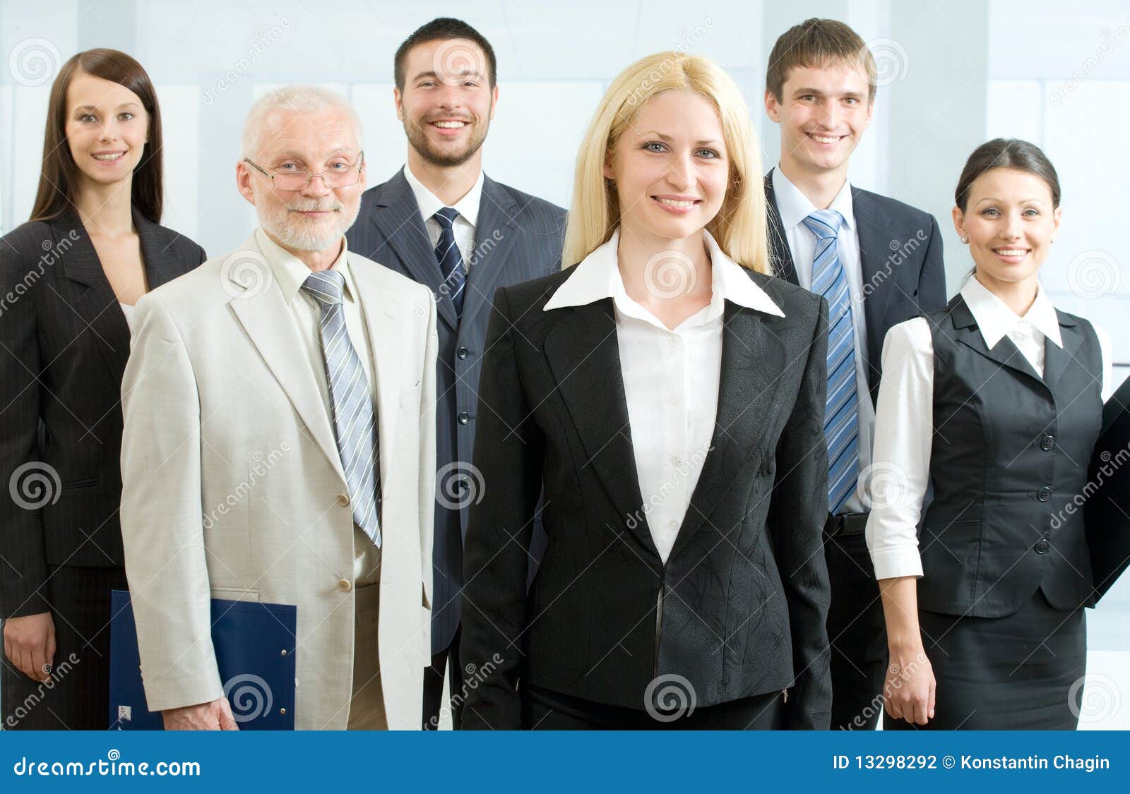 Business team standing stock photo. Image of color, female - 13298292