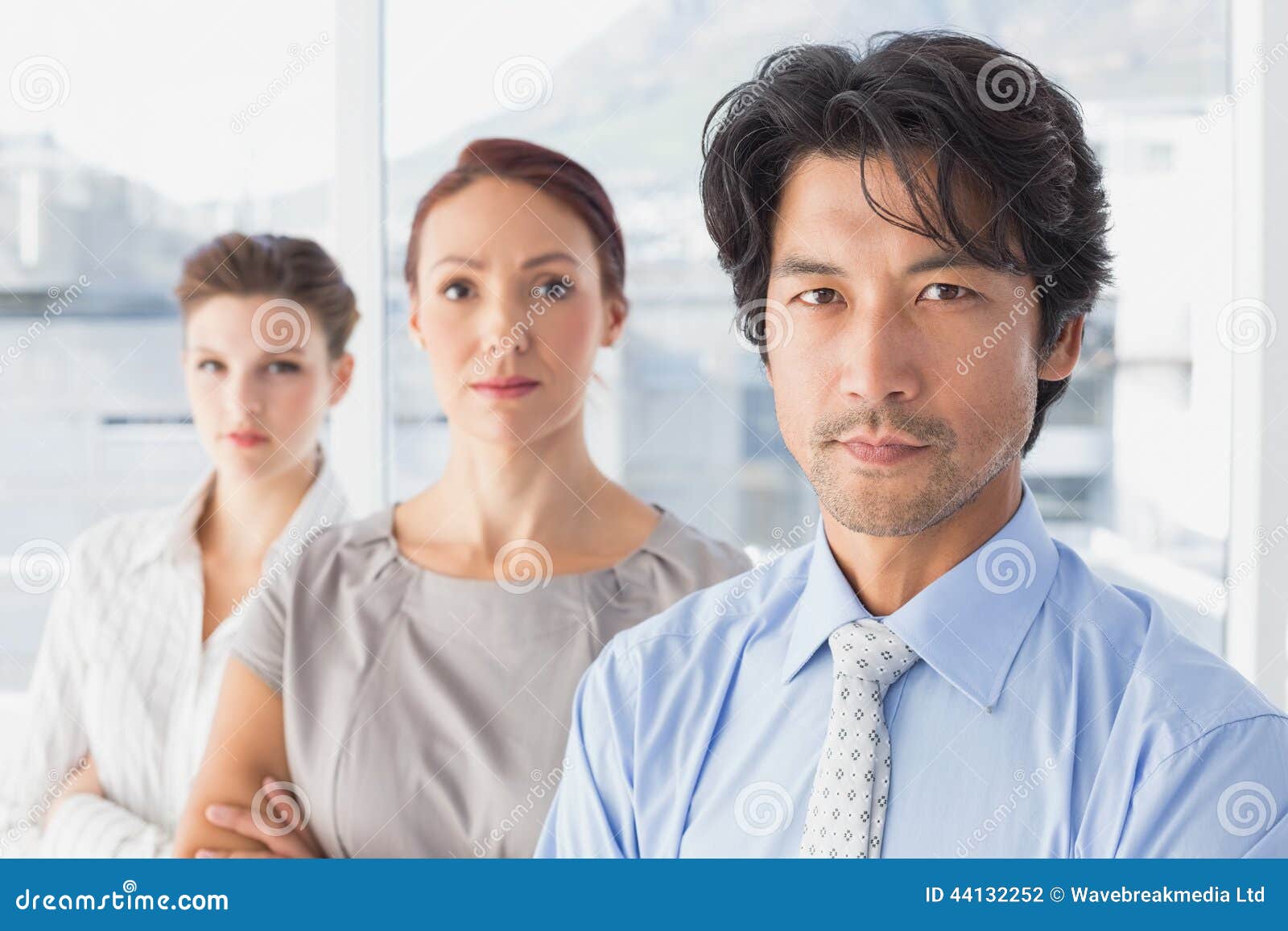 Business Team Standing All Together Stock Photo - Image of looking ...