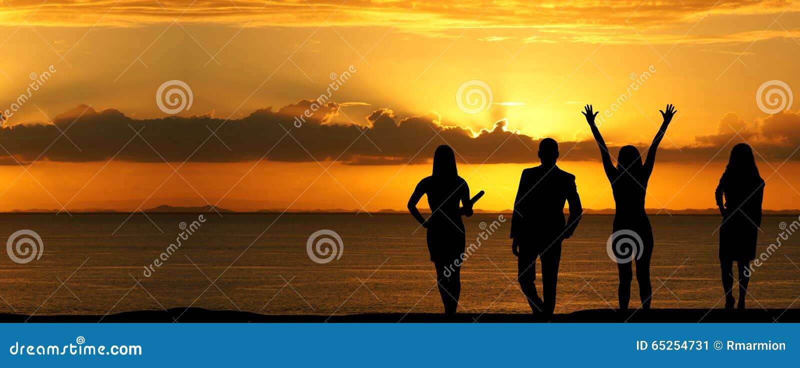Business Team Sunset stock image. Image of businessman - 65254731