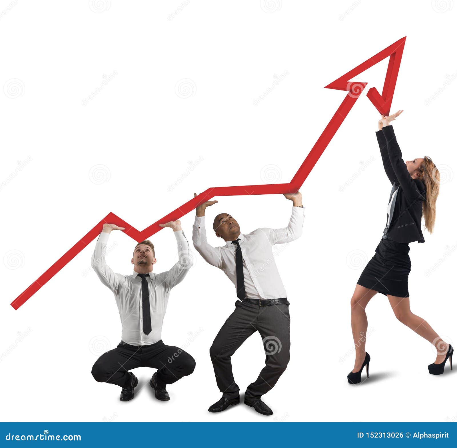 Business Team Supports Company Stock Photo - Image of concept ...