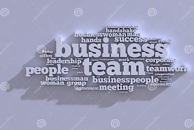 Business Team Tag Cloud stock illustration. Illustration of font - 27319092