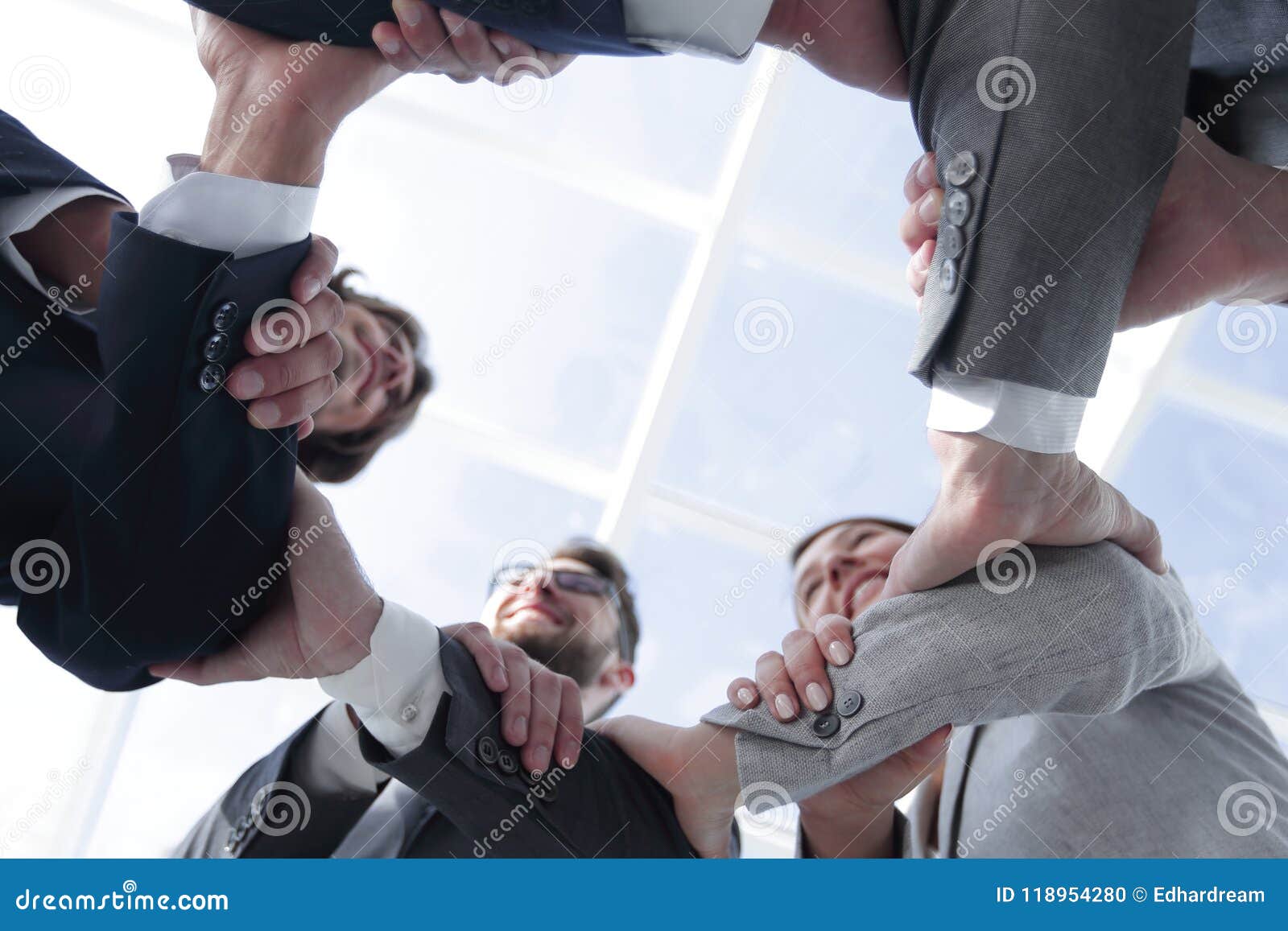 Business Team are Taking Each Other`s Hands Stock Photo - Image of ...