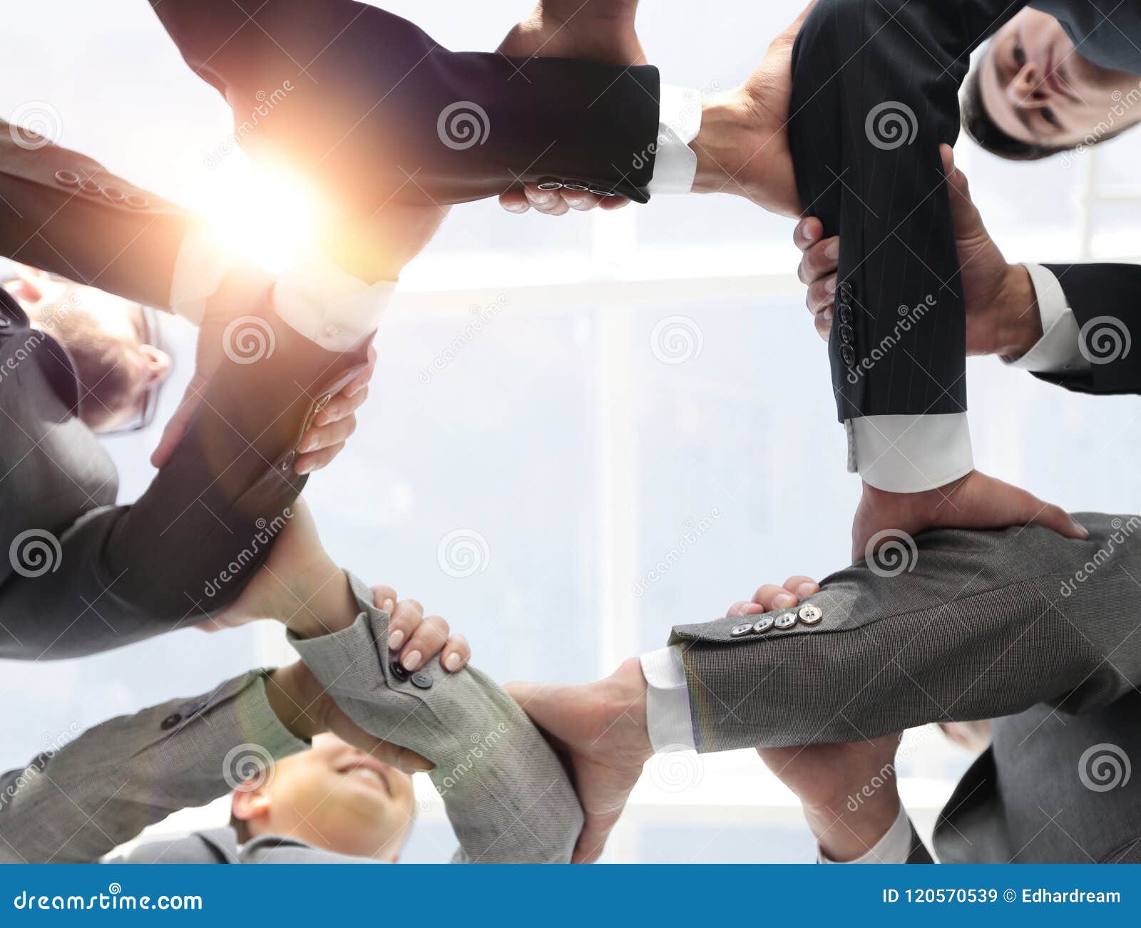 Business Team are Taking Each Other`s Hands Stock Image - Image of ...