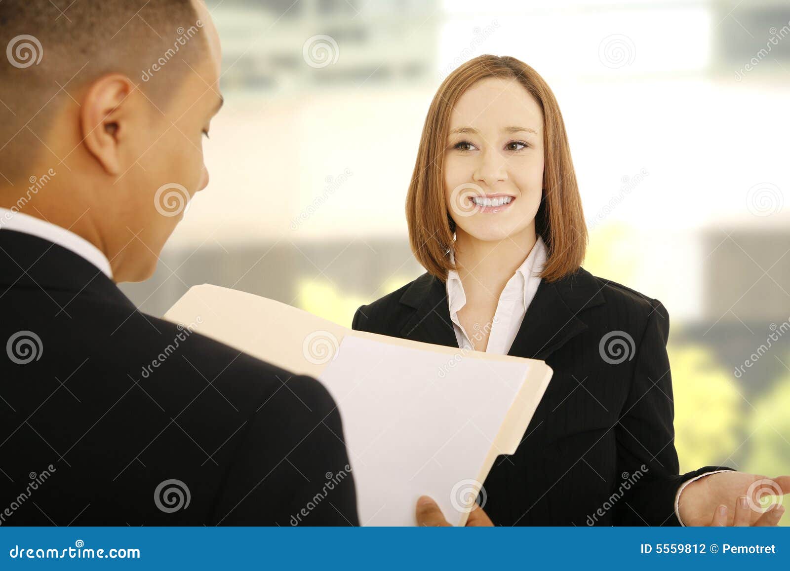 Business Team Talking about Pr Stock Photo - Image of business ...