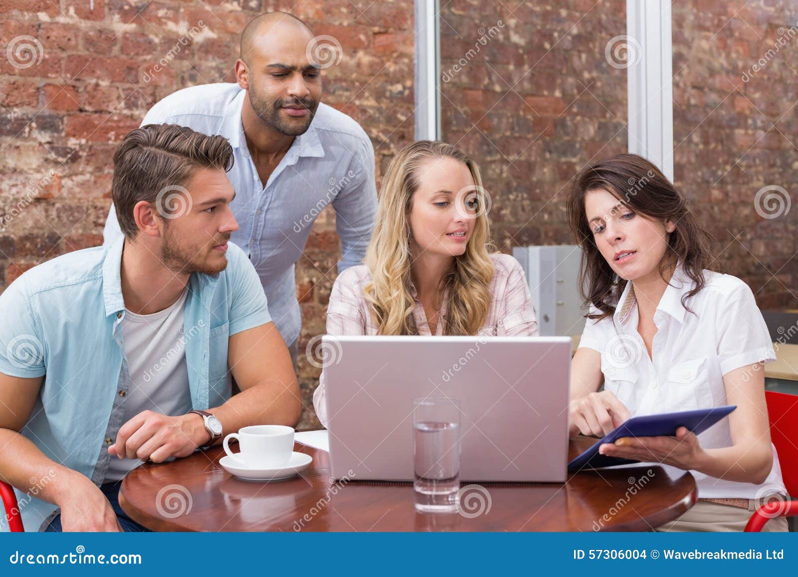 Business Team Talking and Using Tablet Pc Stock Photo - Image of ...