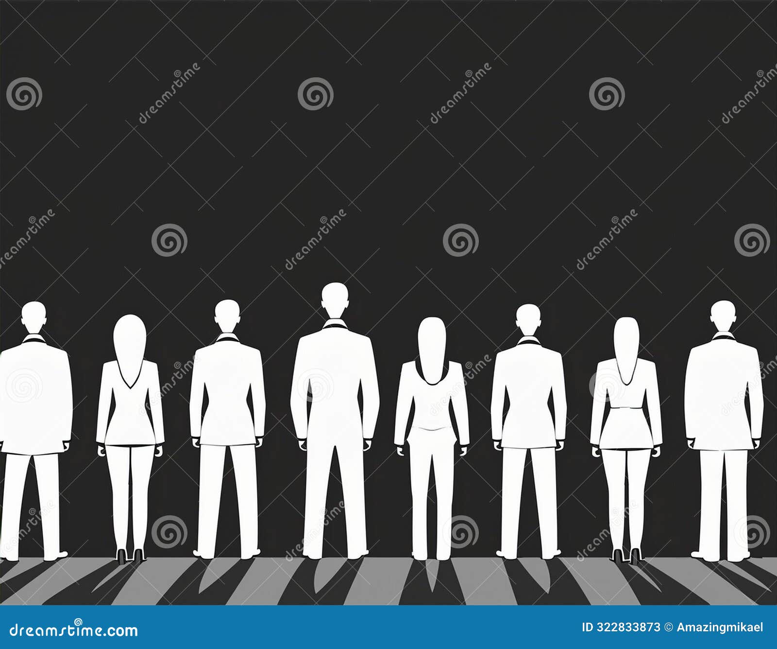 Business Team Vision Future-oriented Teamwork Stock Illustration ...