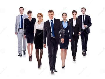 Business Team Walking Forward Stock Image - Image of businessteamwork ...