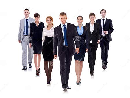 Business Team Walking Forward Stock Image - Image of businessteamwork ...
