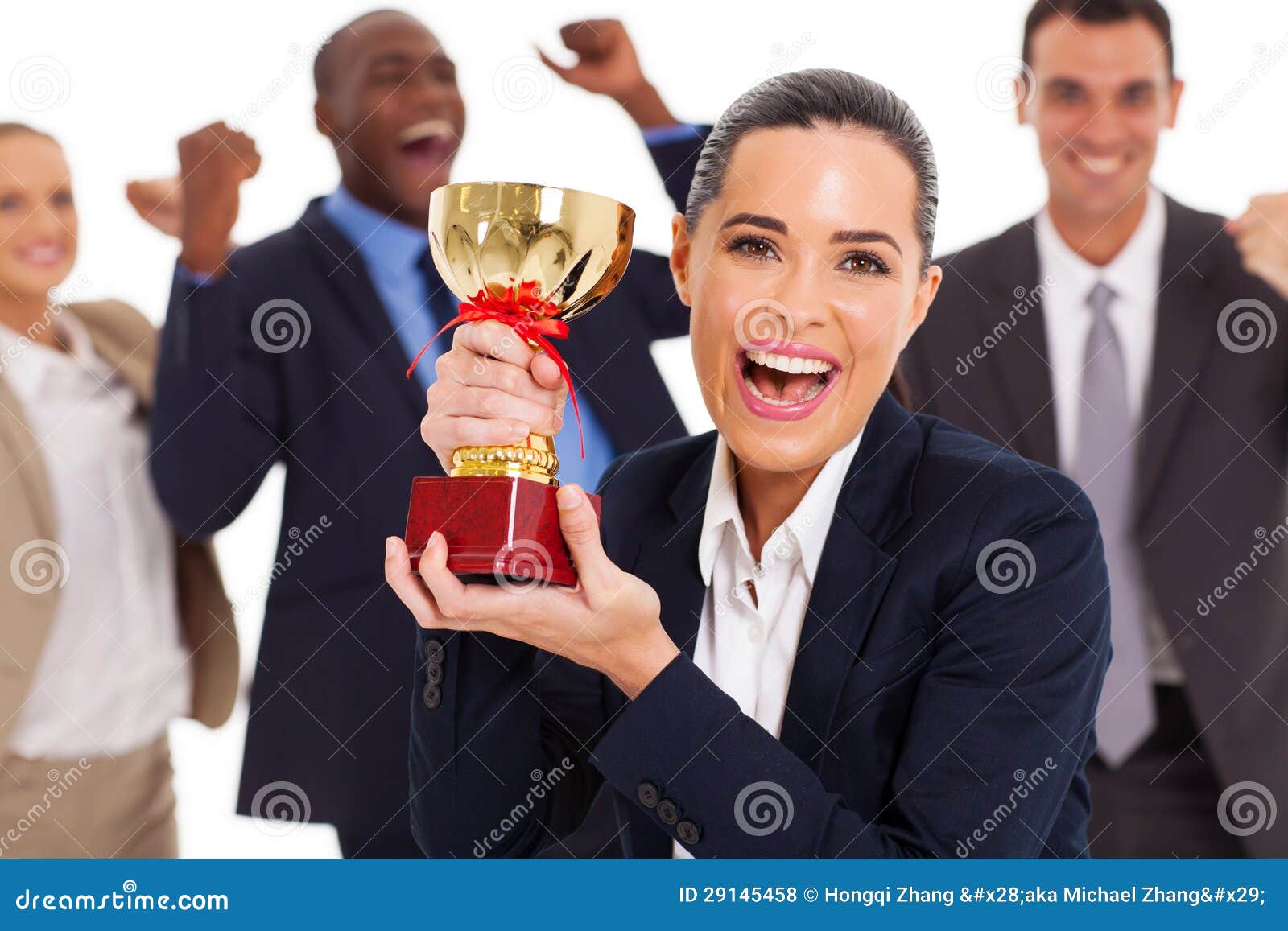 Business team winning stock photo. Image of cheerful - 29145458