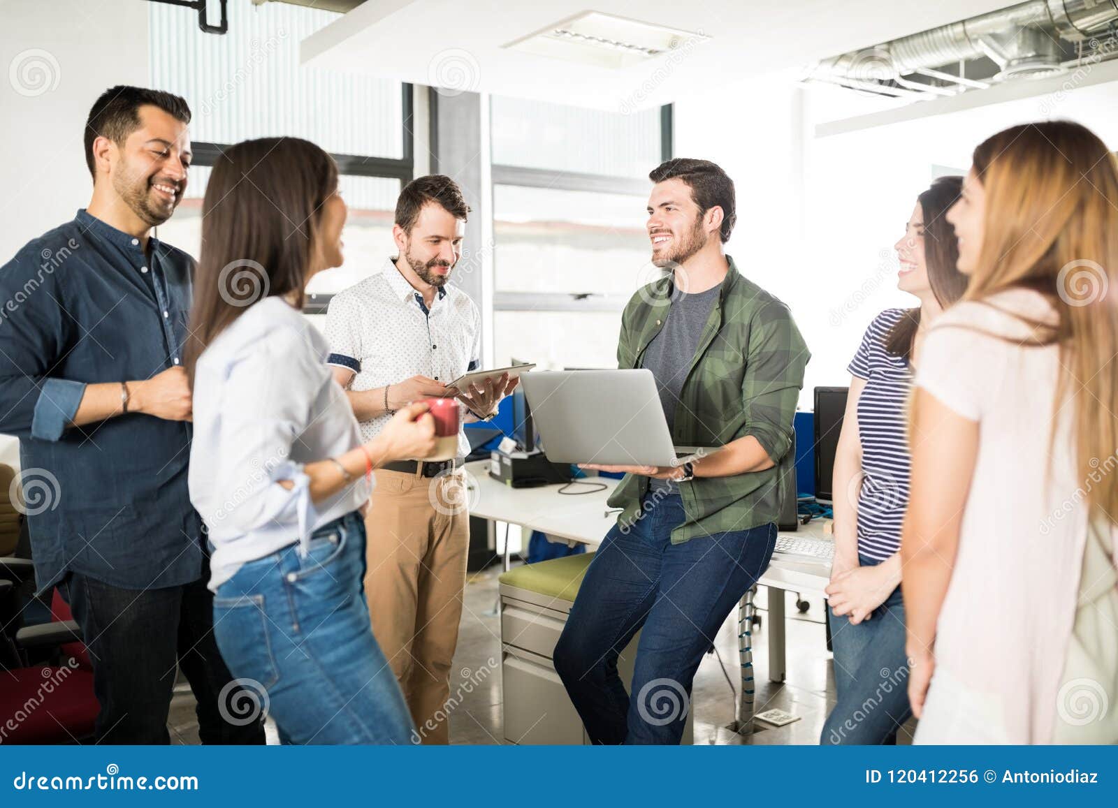 Business Team during Work Break Stock Photo - Image of communication ...