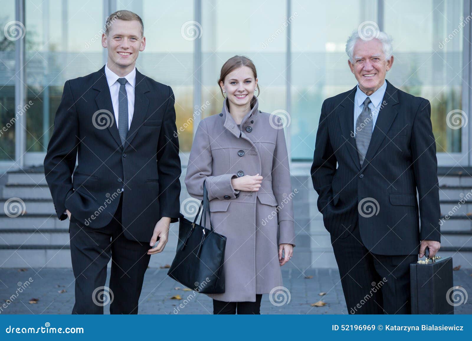 Business Team after Work in Corporation Stock Image - Image of outside ...