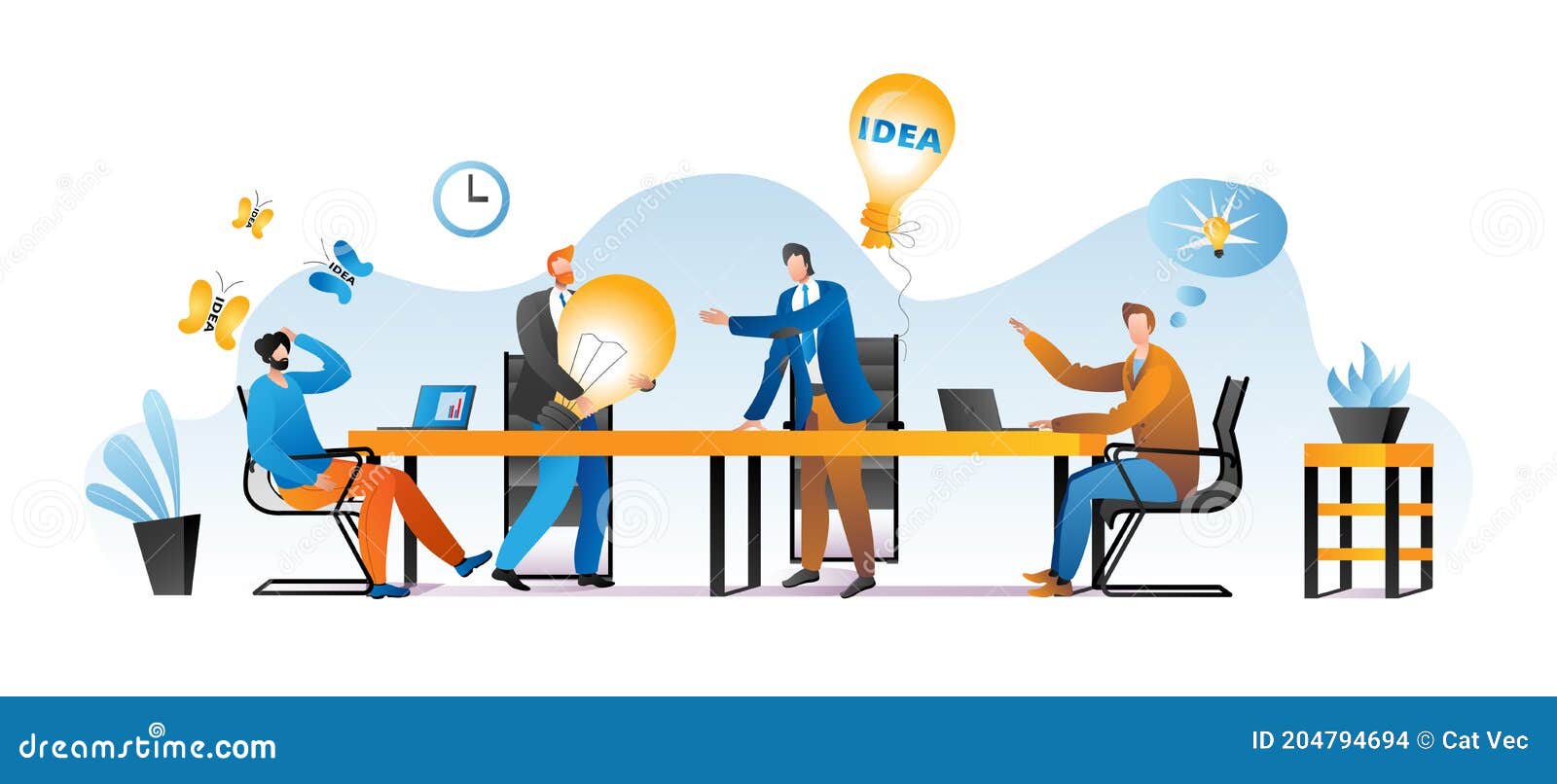 Business Team at Work Meeting, Make Creative Teamwork Idea with People ...