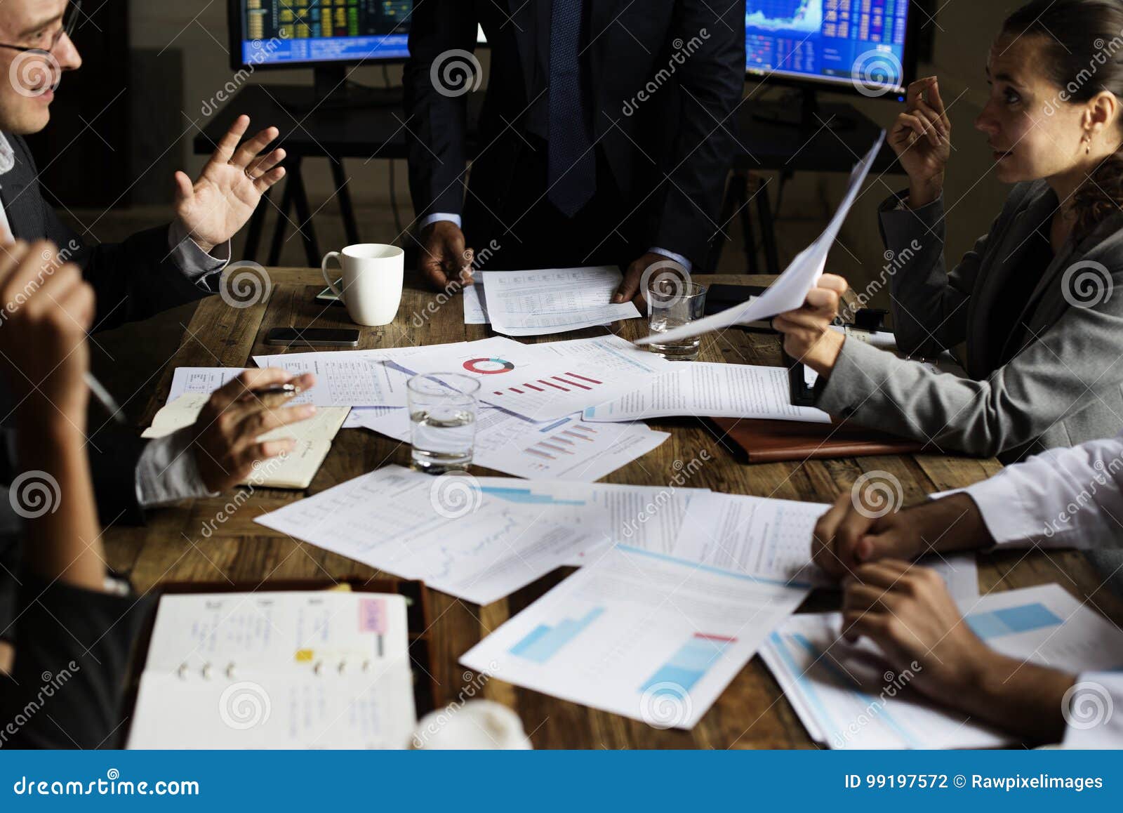 Business Team Work on Strategy Planing Stock Photo - Image of corporate ...