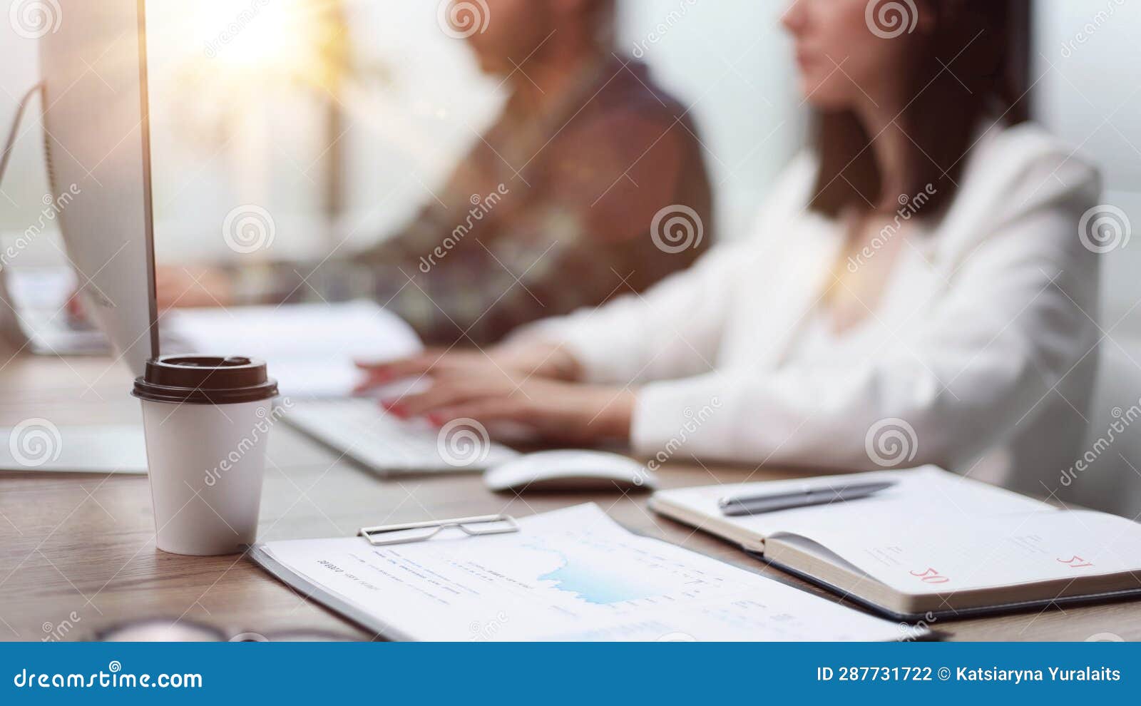 Business Team Working on a Laptop Computer. Stock Photo - Image of ...