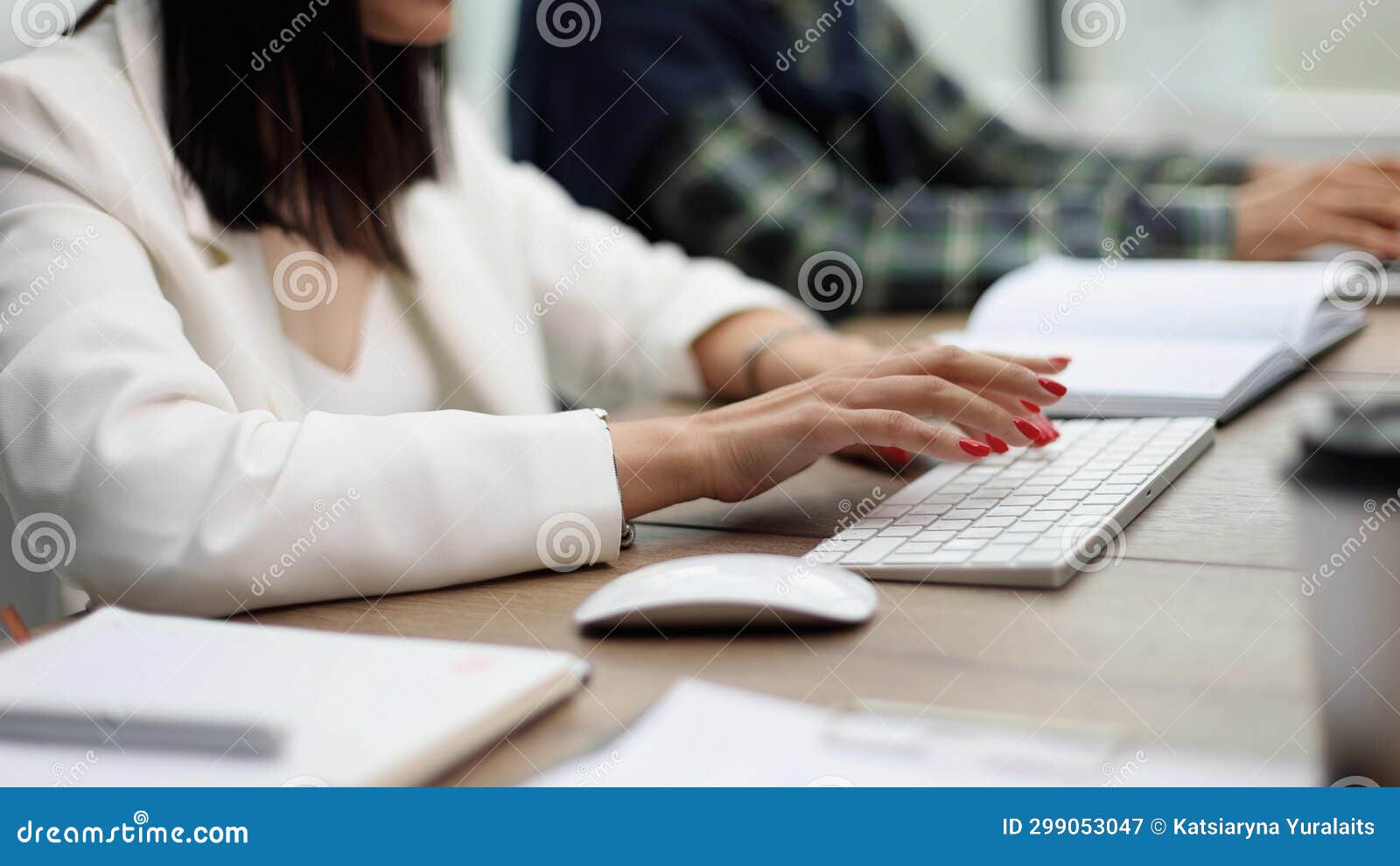 Business Team Working on a Laptop Computer. Stock Image - Image of ...